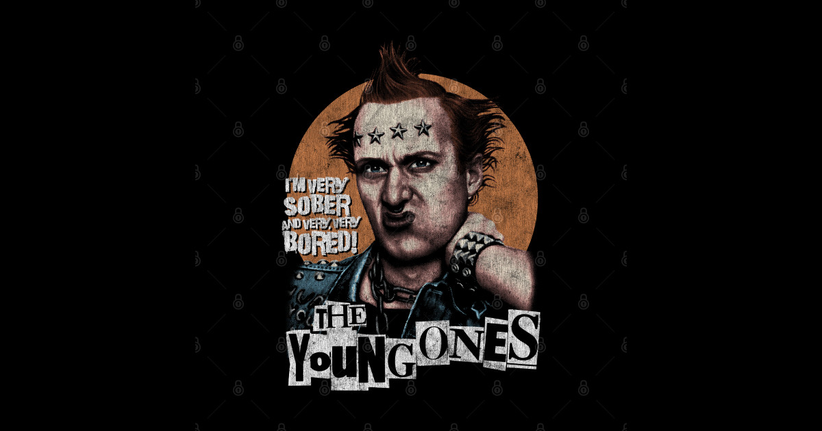 The Young Ones, Vyvyan bastard, comedy - The Young Ones - Sticker ...