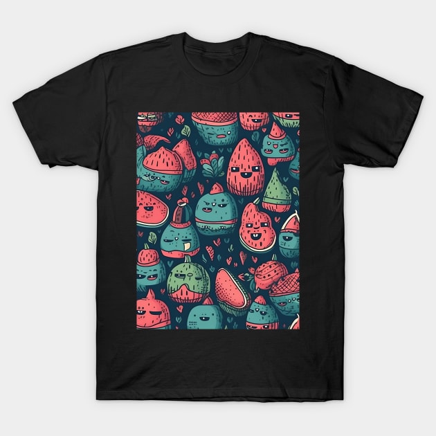 Goofy Watermelons - Funny - T-Shirt | TeePublic