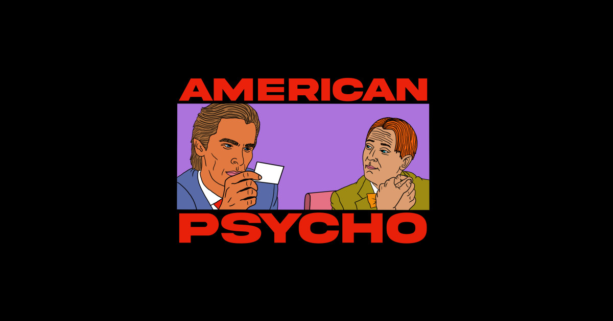 "American Psycho" Card Scene - American Psycho - Sticker | TeePublic