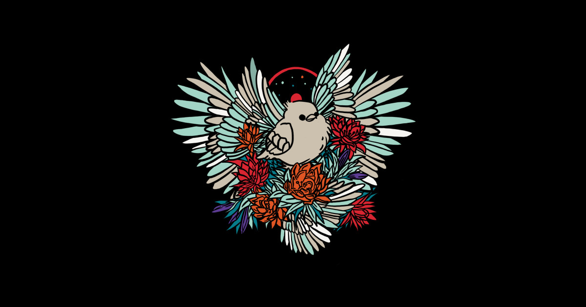 Fat Bird ART - Fat Bird Art - Sticker | TeePublic