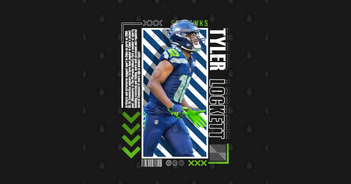 Tyler Lockett Football Paper Poster Seahawks 9 - Tyler Lockett - T ...