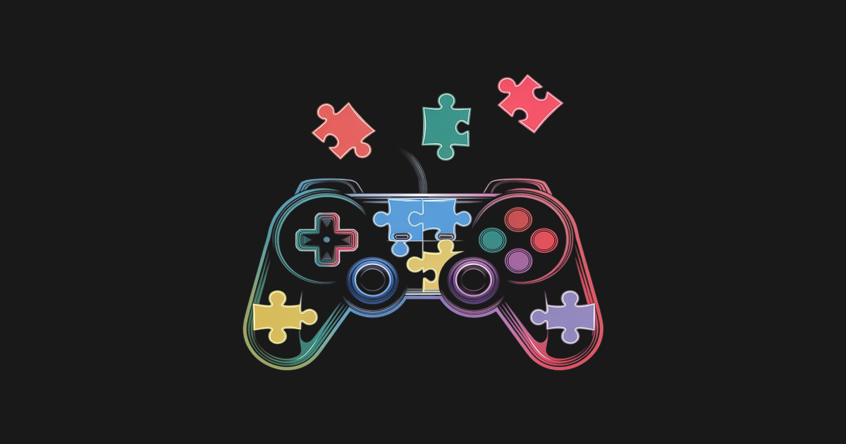 Autism Awareness Video Game Controller Puzzle Piece Boys - Autism ...