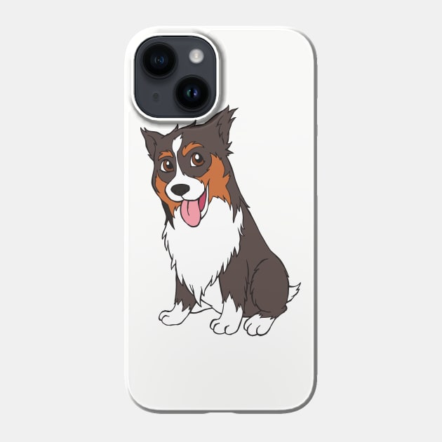 Australian Shepherd Puppy Dog Aussie - Aussie Gift - Phone Case | TeePublic