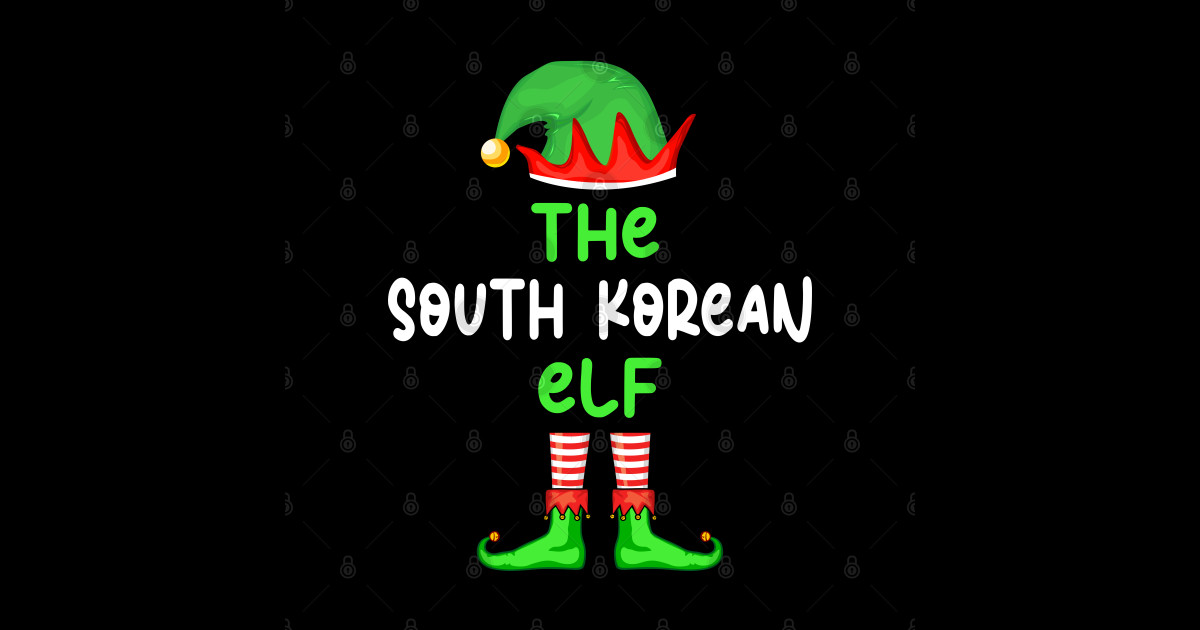 I'm The South Korean Elf South Korea Christmas Matching Funny Pajama ...
