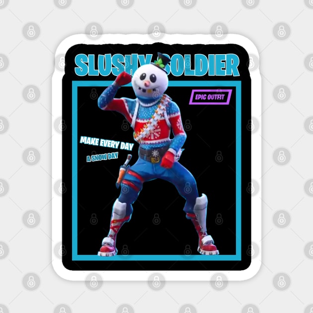 Slushy Soldier - Slushy Soldier - Magnet | TeePublic