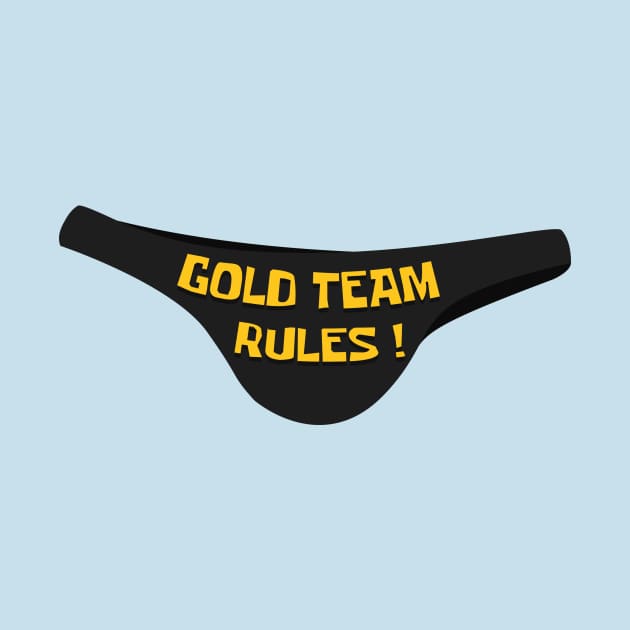 GOLD TEAM RULES! - Spongebob - T-Shirt | TeePublic