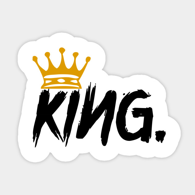 KING (Black) - King - Sticker | TeePublic