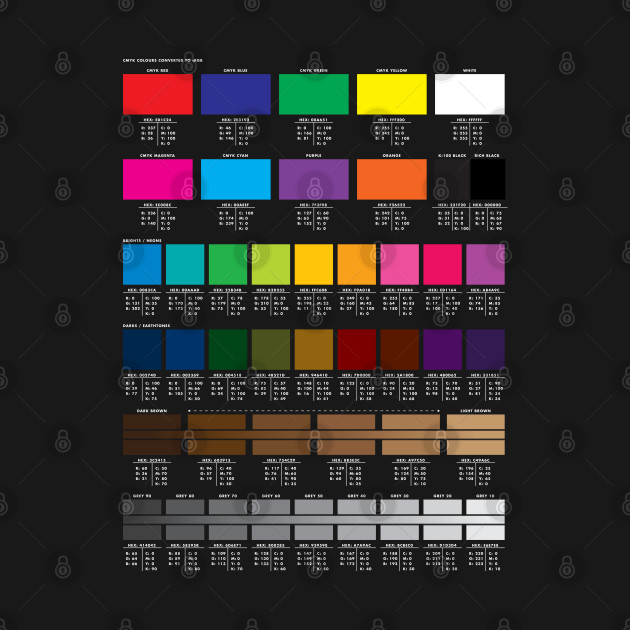 Basic Colour Test For DTG (CMYK to sRGB) - Print On Demand Resources ...