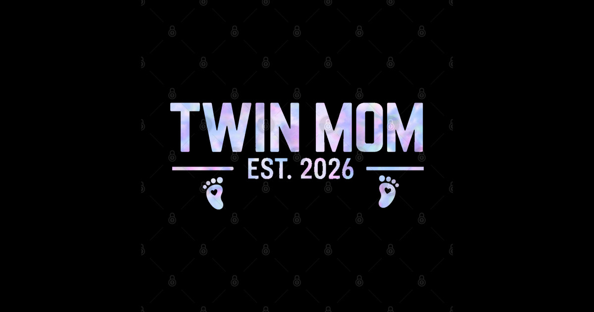 Twin Mom Est 2026 - Twin Mom Est 2026 - Sticker | TeePublic