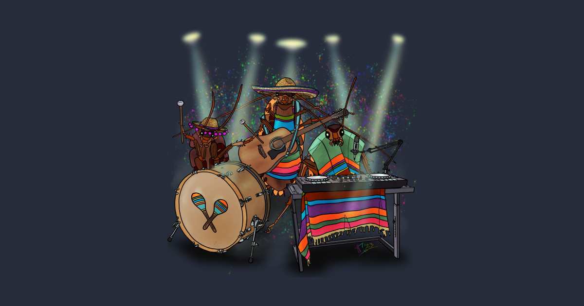 Cucaracha Mariachi - Cockroach Band - T-Shirt | TeePublic