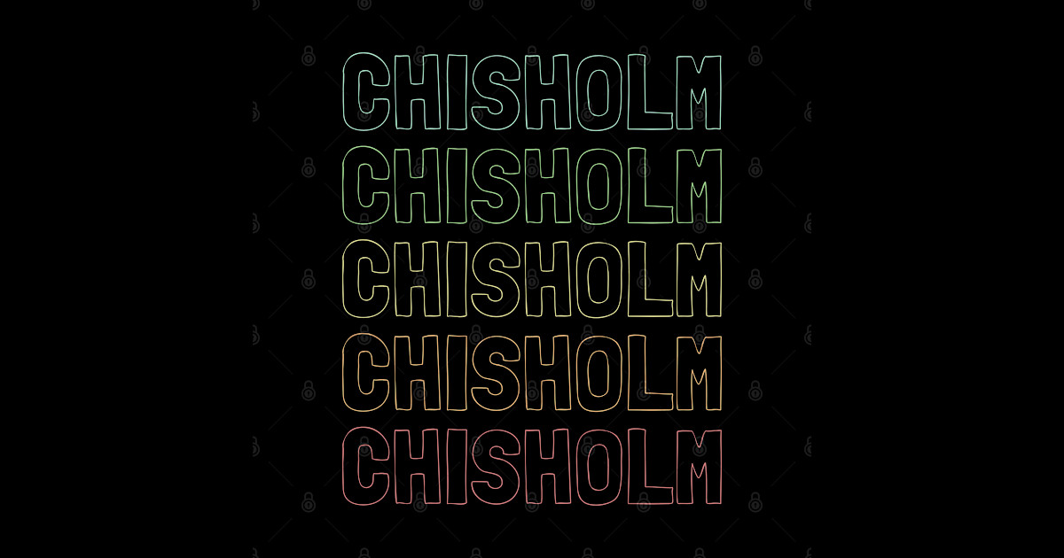Chisholm Name Pattern - Chisholm - Sticker | TeePublic