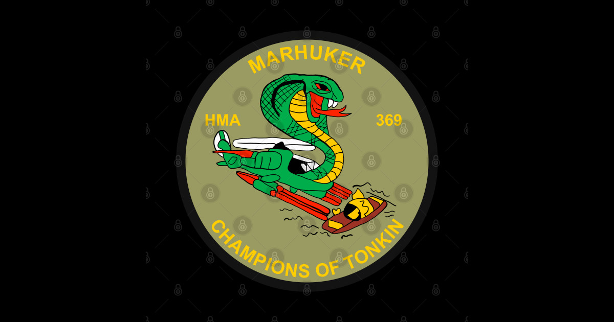 HMA 369 Marhuker Champion of Tonkin - Squadron Patches - Sticker ...