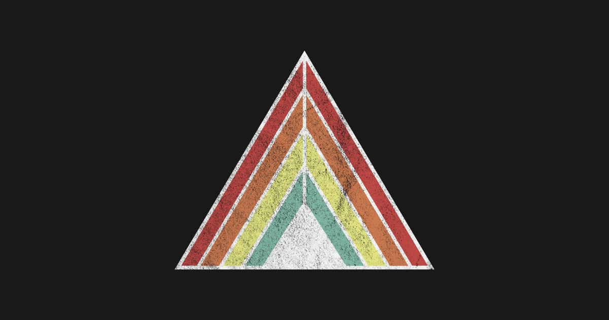 90's Style Triangle Geometric Design - 90s Design - T-Shirt | TeePublic