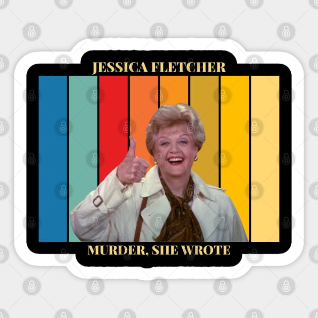 Murder she wrote - Jessica Fletcher - Sticker | TeePublic