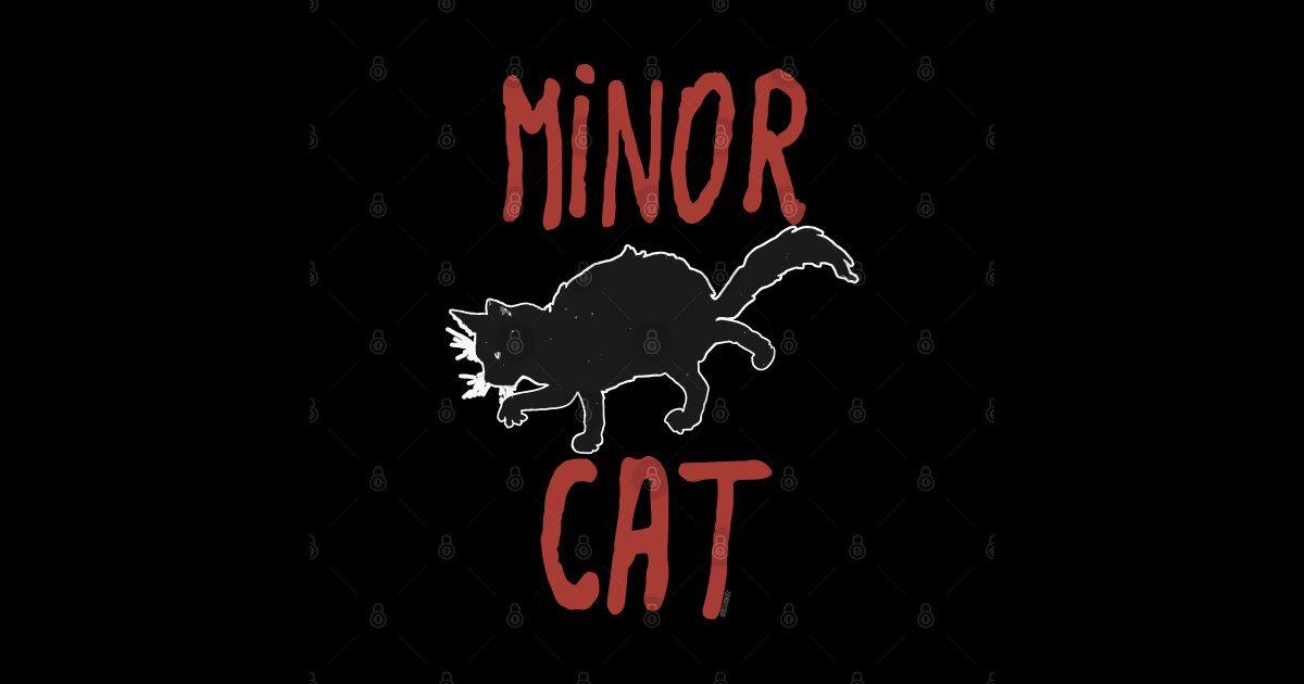 Minor cat - Kitten - Sticker | TeePublic