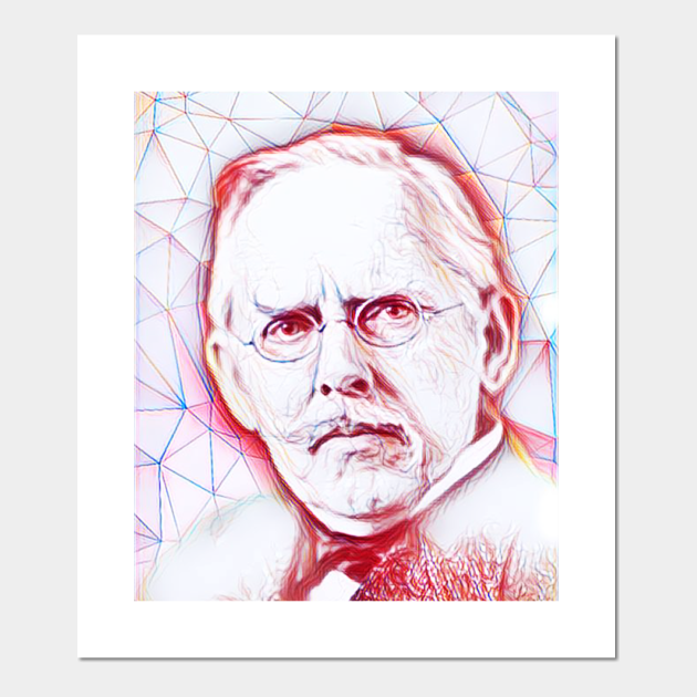 Jacob Riis Portrait | Jacob Riis Line Art - Jacob Riis - Posters and ...