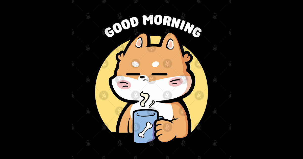 coffee morning - Funny Morning - Sticker | TeePublic