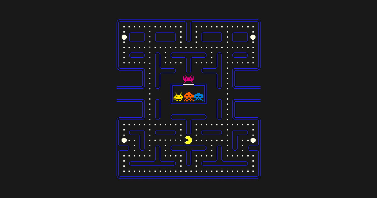 Pacman invaders - Look A Like - T-Shirt | TeePublic