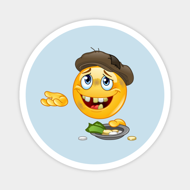 Homeless Emoji - Emoji - Magnet | TeePublic