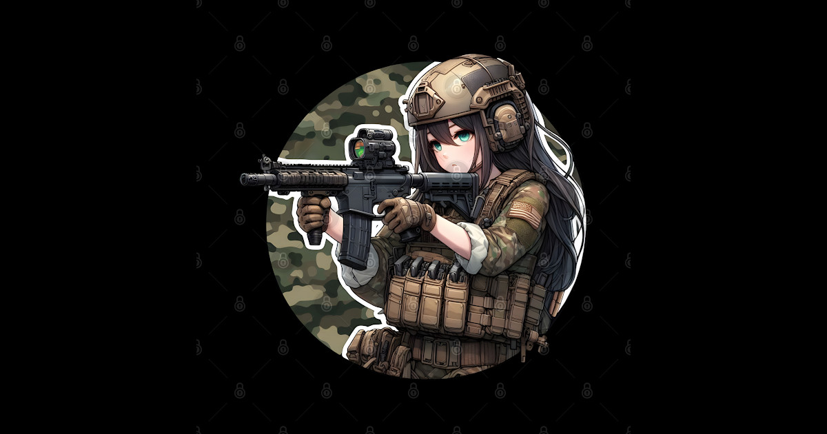 Tactical Girl - Tactical - Sticker | TeePublic