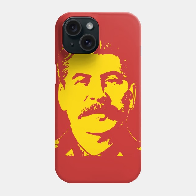 Stalin Yellow On Red Soviet Style Pop Art - Stalin - Phone Case | TeePublic