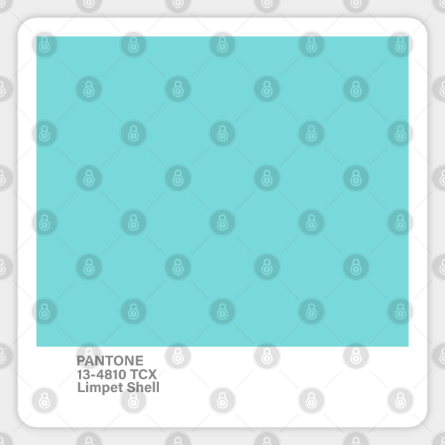 pantone 13-4810 TCX Limpet Shell - Pantone Color - Sticker | TeePublic