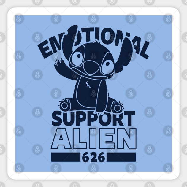 Emotional Support Animal Cute Alien Cartoon Meme - Funny Designs ...