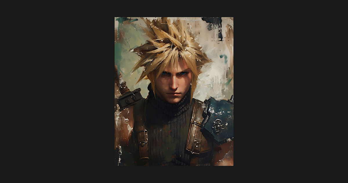 Final Fantasy VII Rebirth Cloud Strife Fanart - Cloud Strife - T-Shirt ...