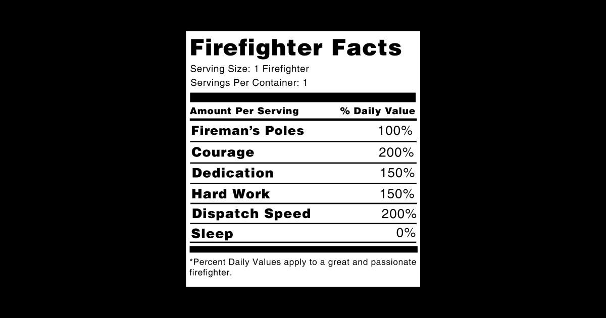 Firefighter Facts - Firefighter - Sticker | TeePublic