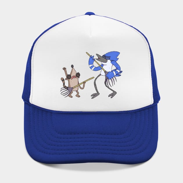 Regular Show - Mordecai and Riby Rake Guitars - Regular Show - Hat ...