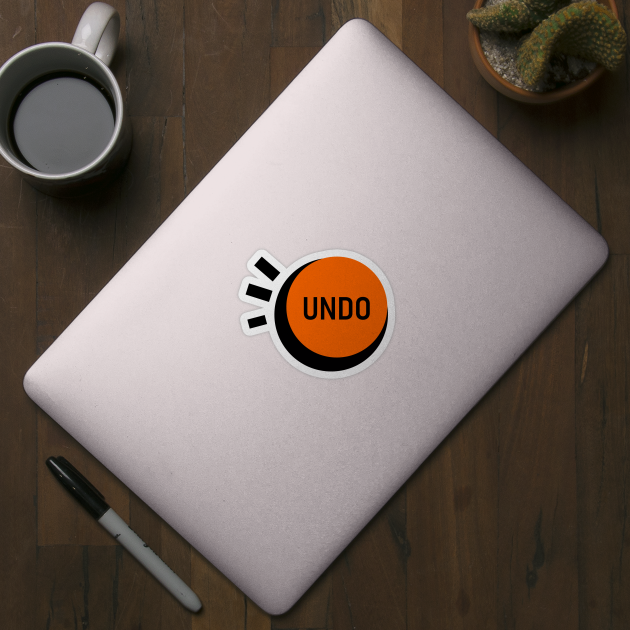 Undo button : - Undo Button - Sticker | TeePublic