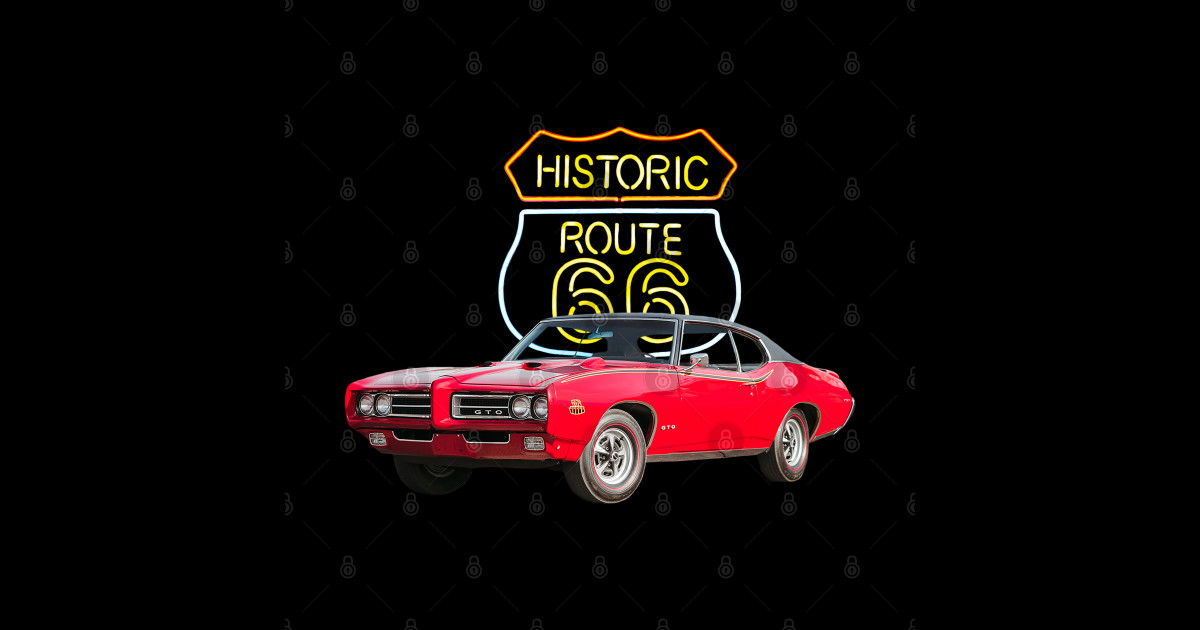 1969 Pontiac GTO Judge in our route 66 series on front and back - Gto ...