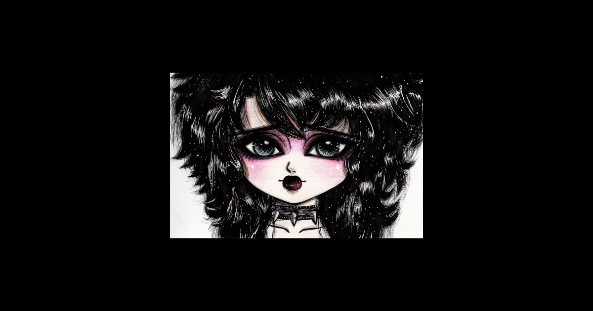 Cute Emo Girl - Cute Girls - Sticker | TeePublic