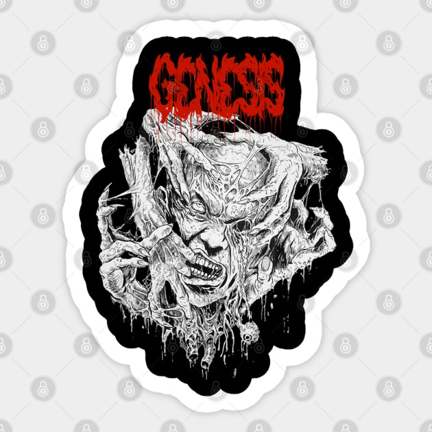 Creeping Skull Genesis - Genesis - Sticker | TeePublic