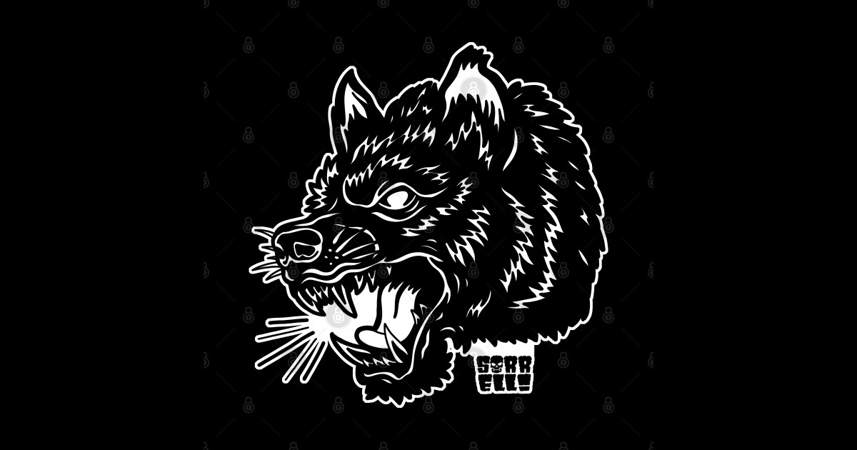 Black Wolf - Wolf - Sticker | TeePublic