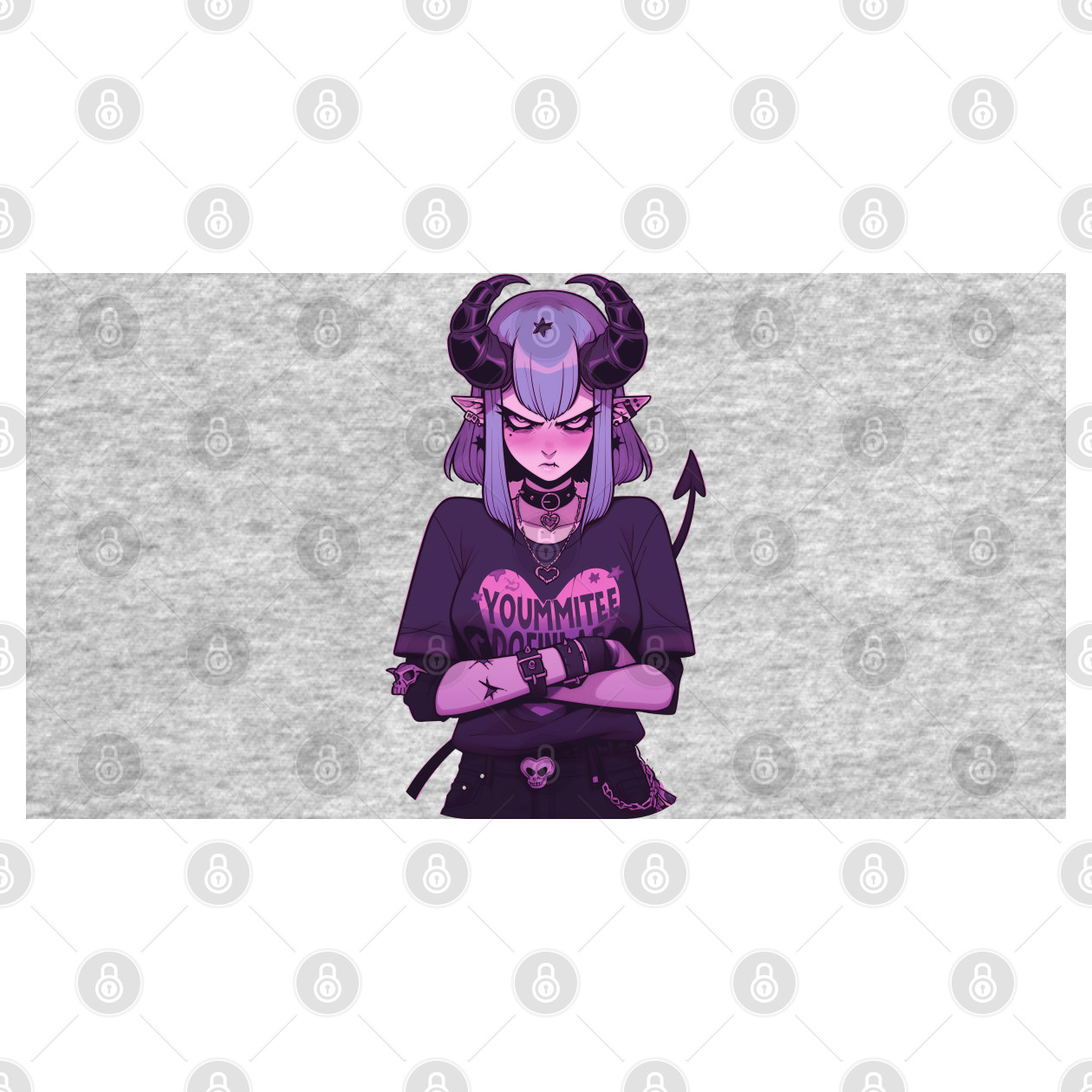 Edgy Demon Girl - Demon Girl - T-Shirt | TeePublic