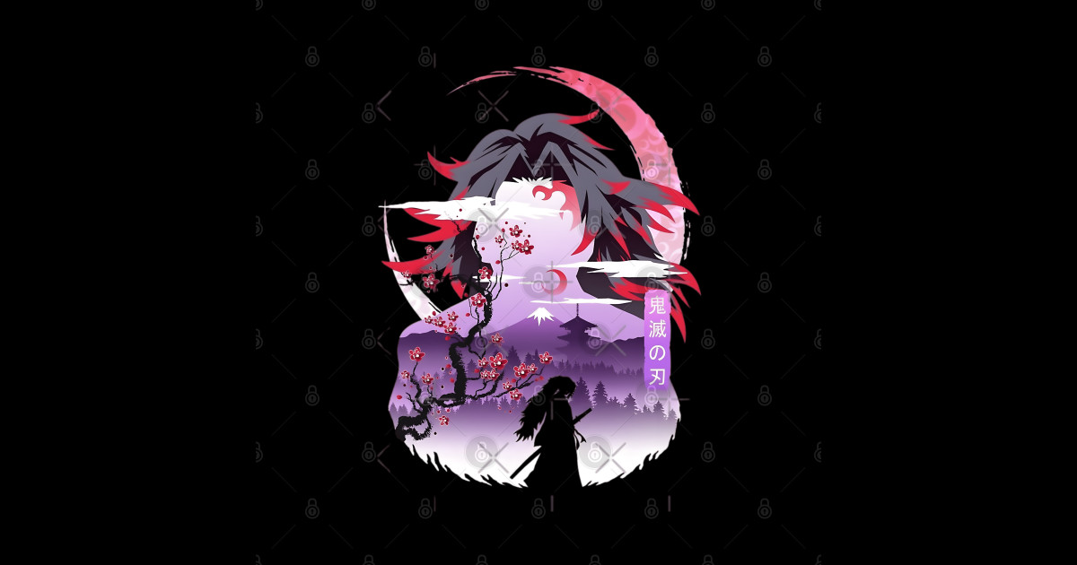Kokushibo Kimetsu No Yaiba - Anime Inspired Apparel - Pin | TeePublic