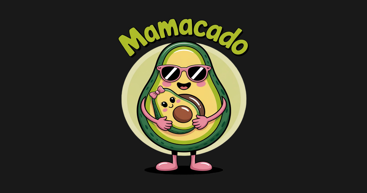 Mamacado Cute Pregnant Avocado Mom Funny Fruit Pregnancy - Mamacado ...