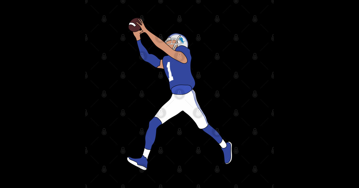 jameson and detroit - Jameson Williams Widereceiver - Sticker | TeePublic