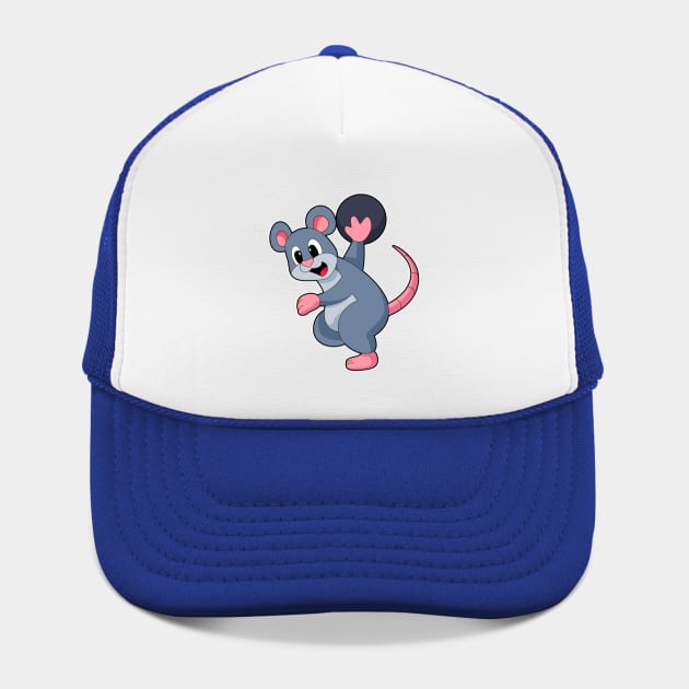 Rat at Bowling with Bowling ball - Bowling - Hat | TeePublic