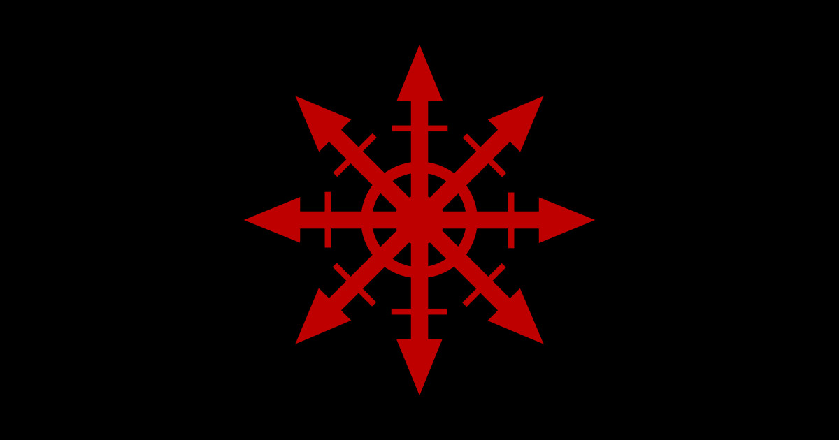 Red Chaostar (Black Outline) - Chaostar - Posters and Art Prints ...