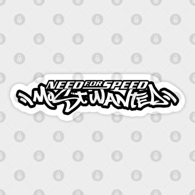 NFS - Most Wanted - Black - Need For Speed - Sticker | TeePublic