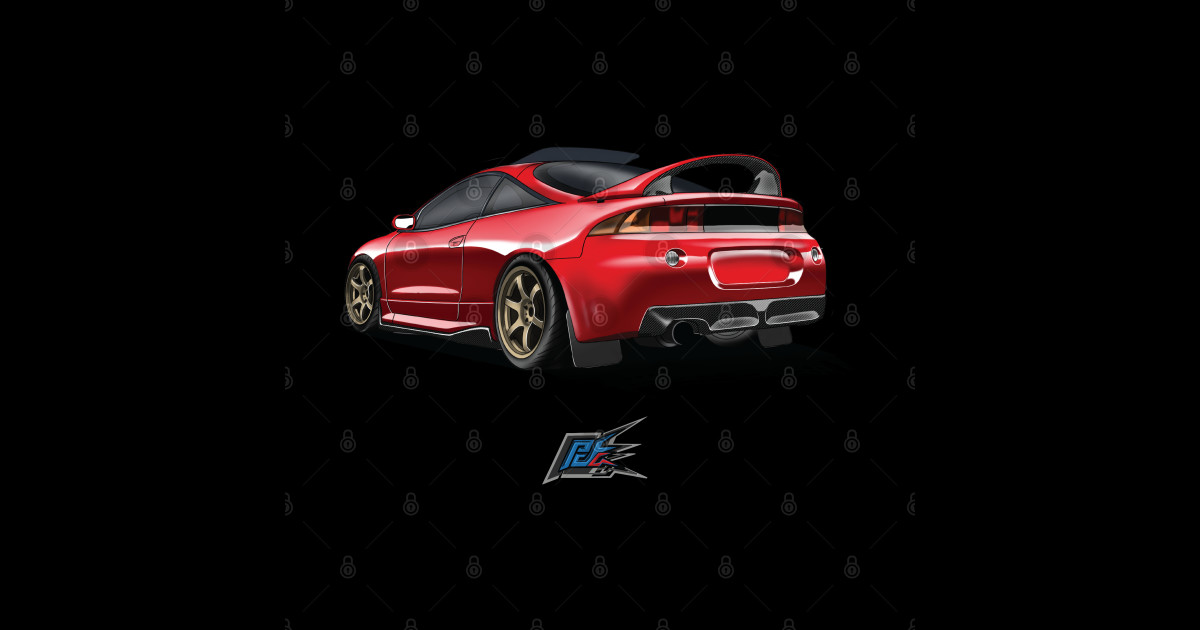 mitsubishi dsm eclipse - Dsm - Sticker | TeePublic