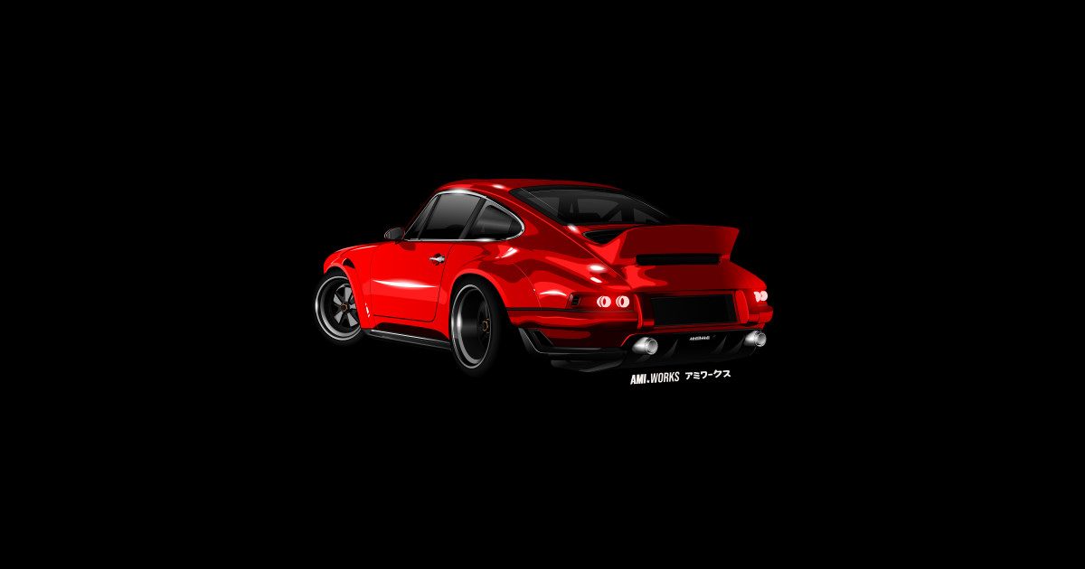 Porsche 911 Singer (red) - Porsche 911 - Posters and Art Prints | TeePublic