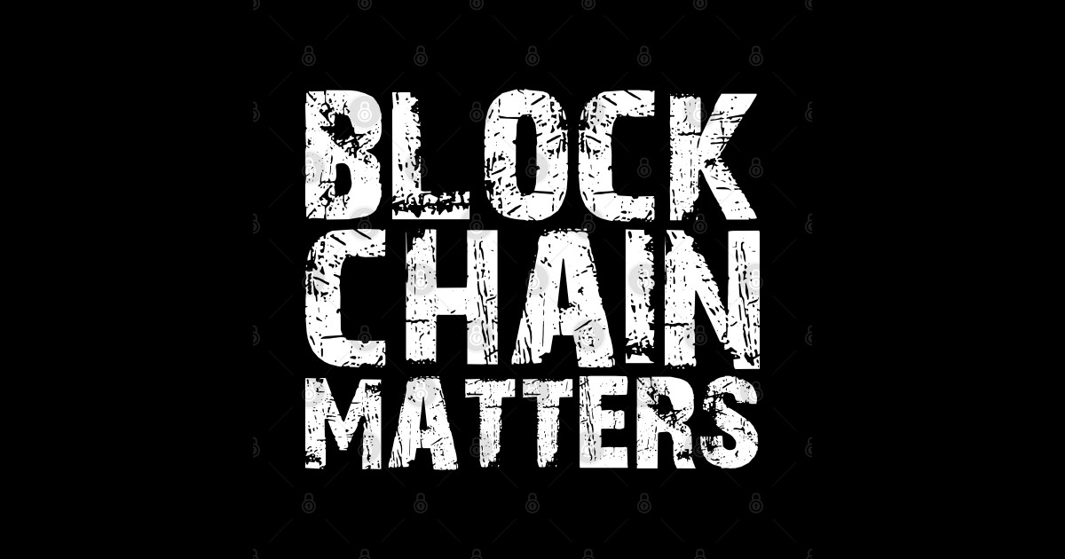 Block Chain Matters w - Crypto Investor Gift - Sticker | TeePublic