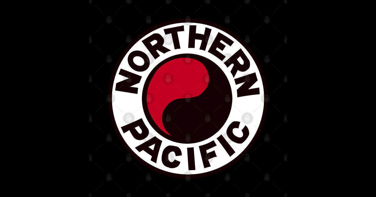 Vintage Northern Pacific Railroad Logo - Northern Pacific - Sticker ...