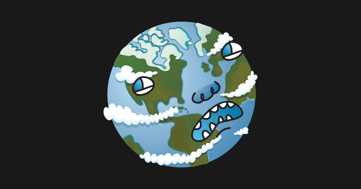 ANGRY EARTH - Earth - T-Shirt | TeePublic