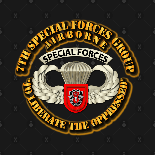 SOF - 7th SFG - Airborne Badge - 7th Special Forces Group United States ...