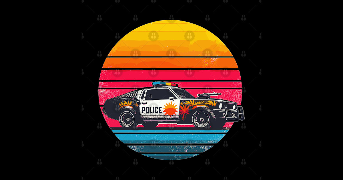 Police car - Police Car - Sticker | TeePublic