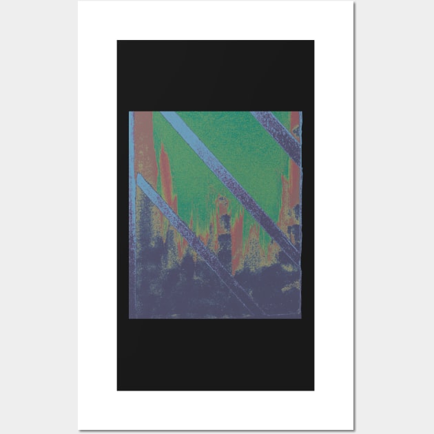 Inverted Coloured Cityscape through Window - Blackartichoke - Posters ...
